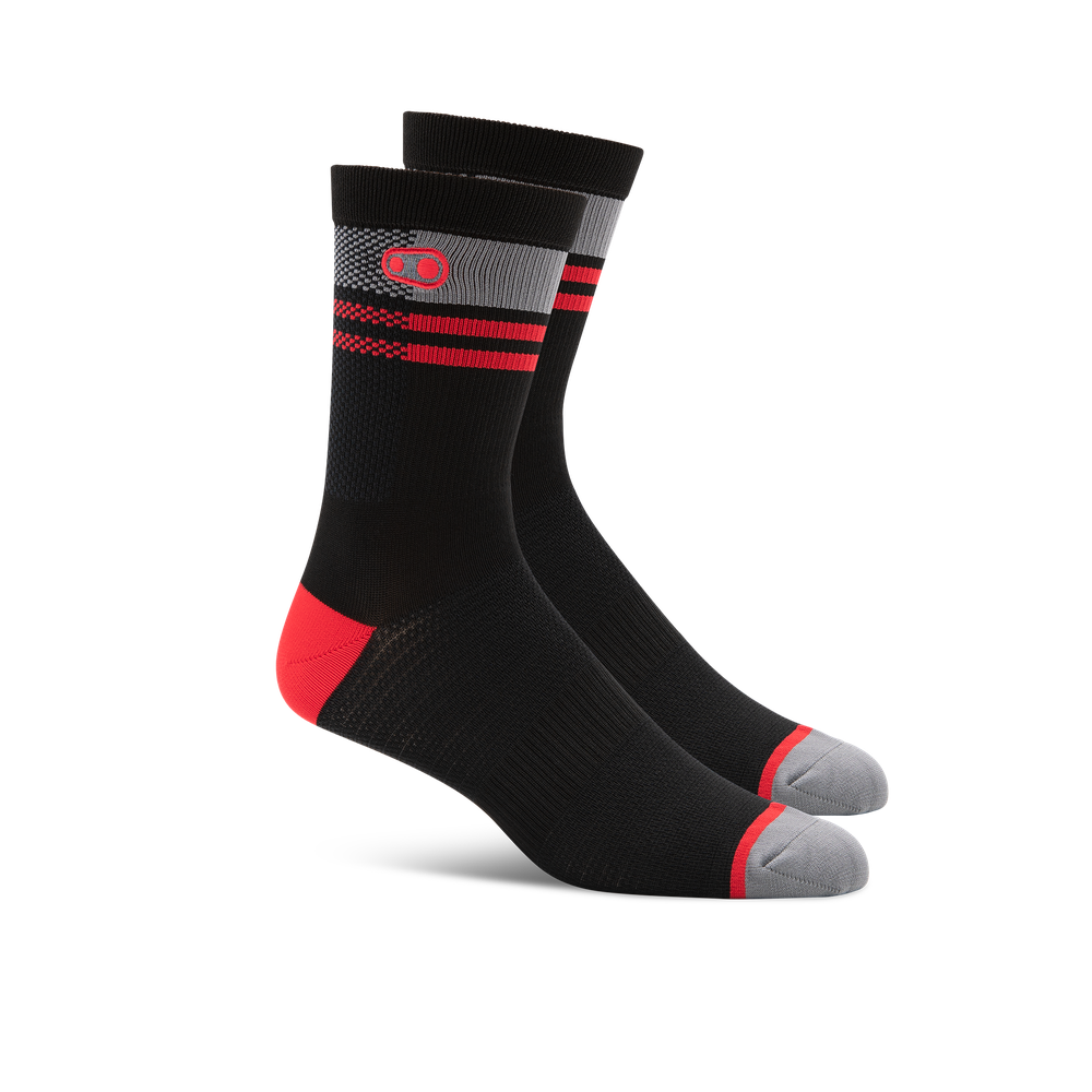 Icon MTB Socks - Black/Red | Crankbrothers EU